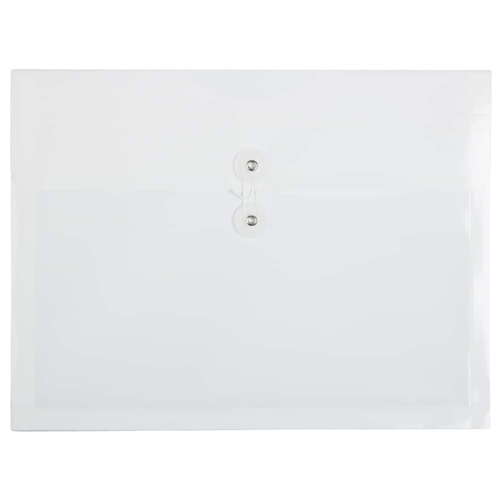 JAM Paper Letter Booklet Plastic Envelopes with Button & String Tie Closure, 12ct. | Michaels