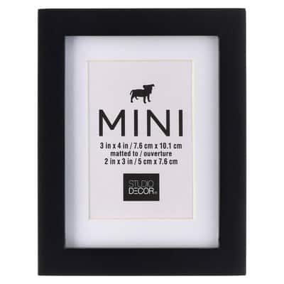 12 Pack: Black Mini Frame with Mat by Studio Décor® | Michaels