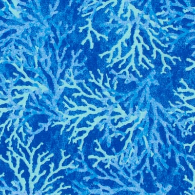 Fabric Editions Coral Blue Novelty Cotton Fabric | Michaels