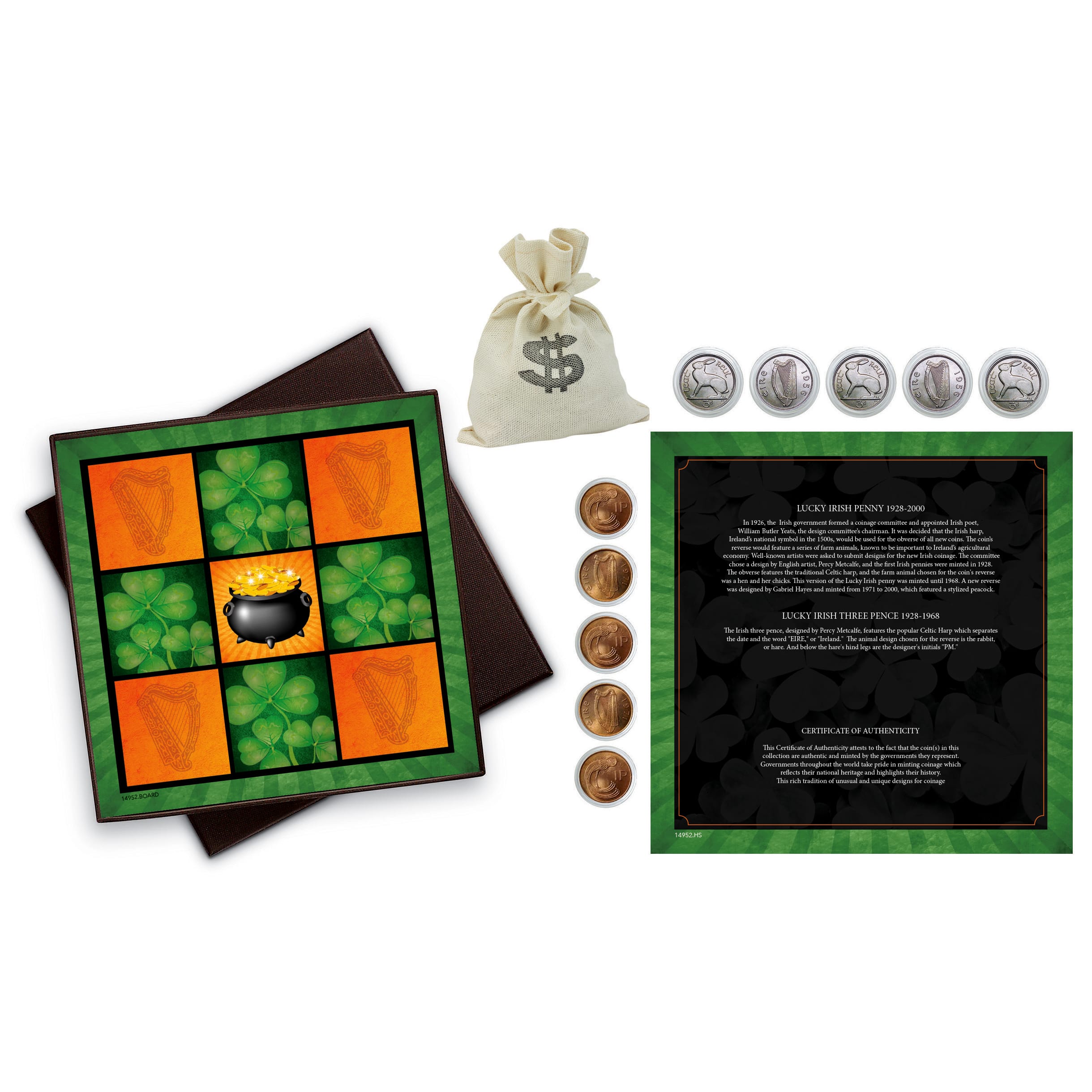 Irish Tic Tac Toe Coin Box Set | Michaels
