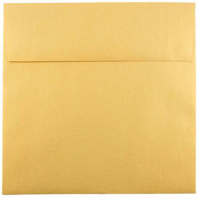 JAM Paper 8.5" x 8.5" Gold Stardream Square Metallic Invitation Envelopes, 50ct. | Michaels