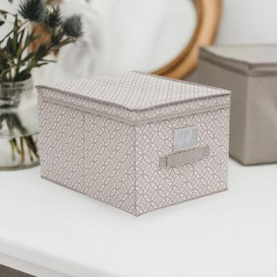 Simplify Large Gray Boho Storage Box | Michaels