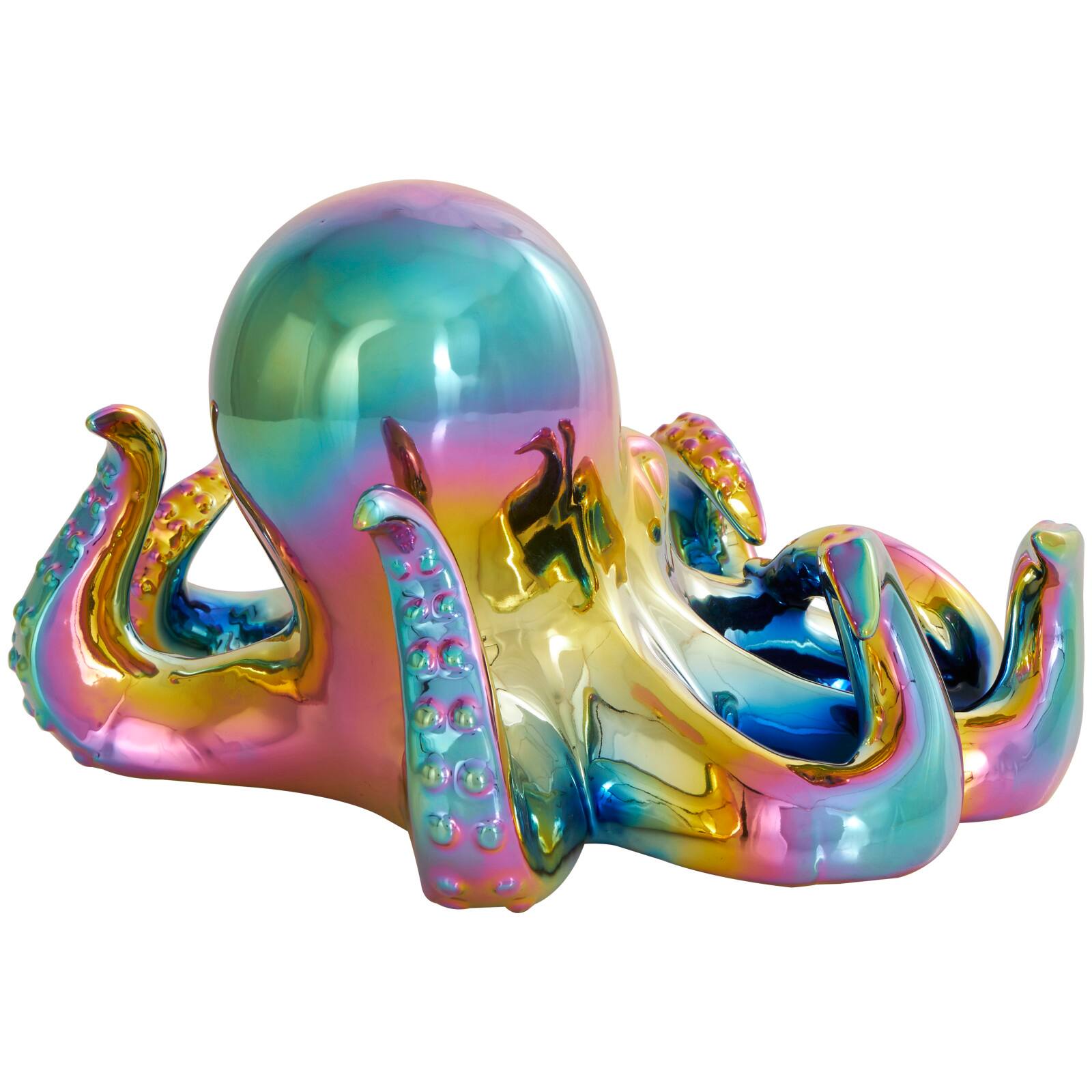 11" Multicolor Shiny Ceramic Octopus Sculpture | Michaels
