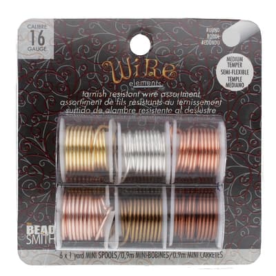 The Beadsmith® Wire Elements™ Lacquered Tarnish Resistant Wire Set ...