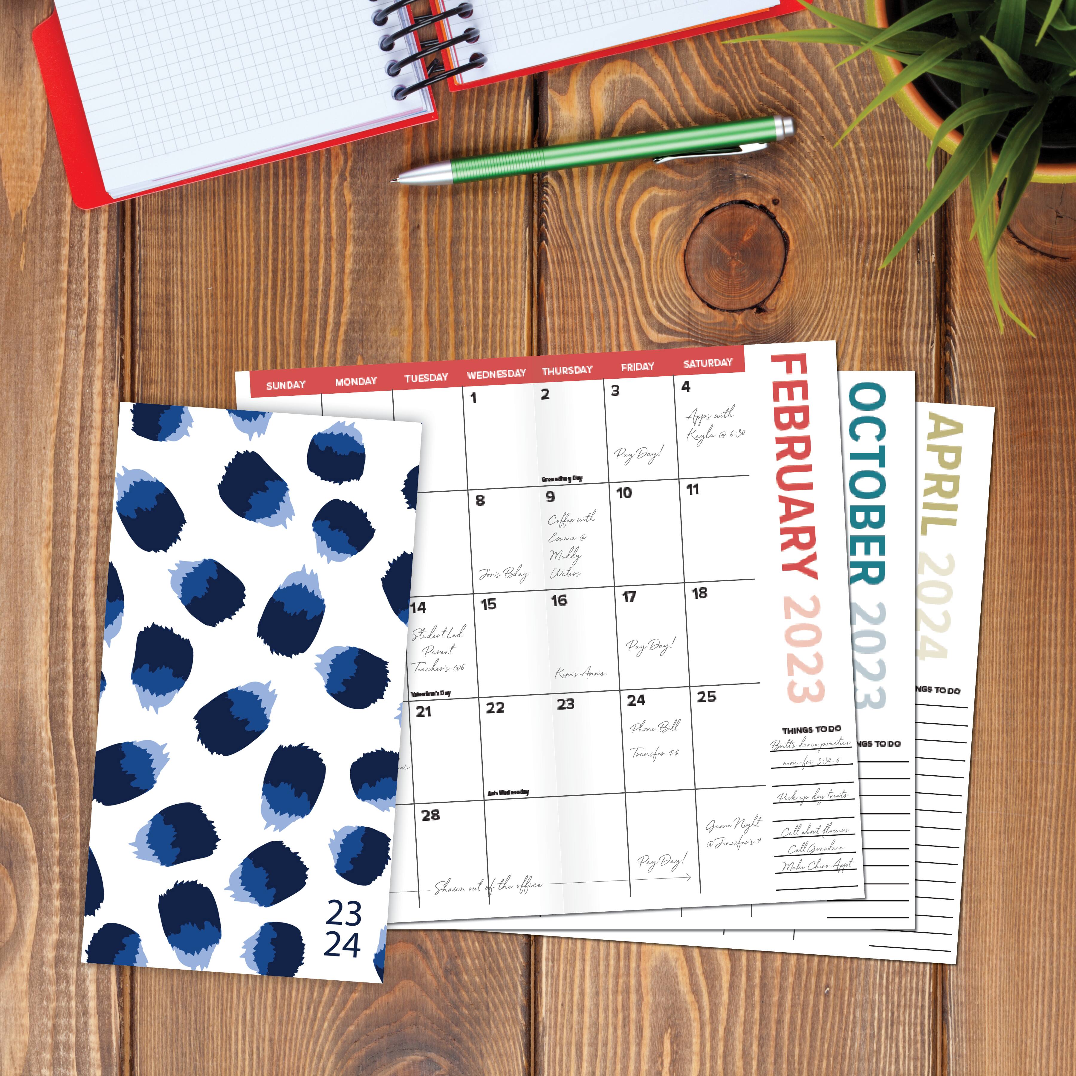2023-2024 Wild Navy Dot 2-Year Pocket Planner | Michaels