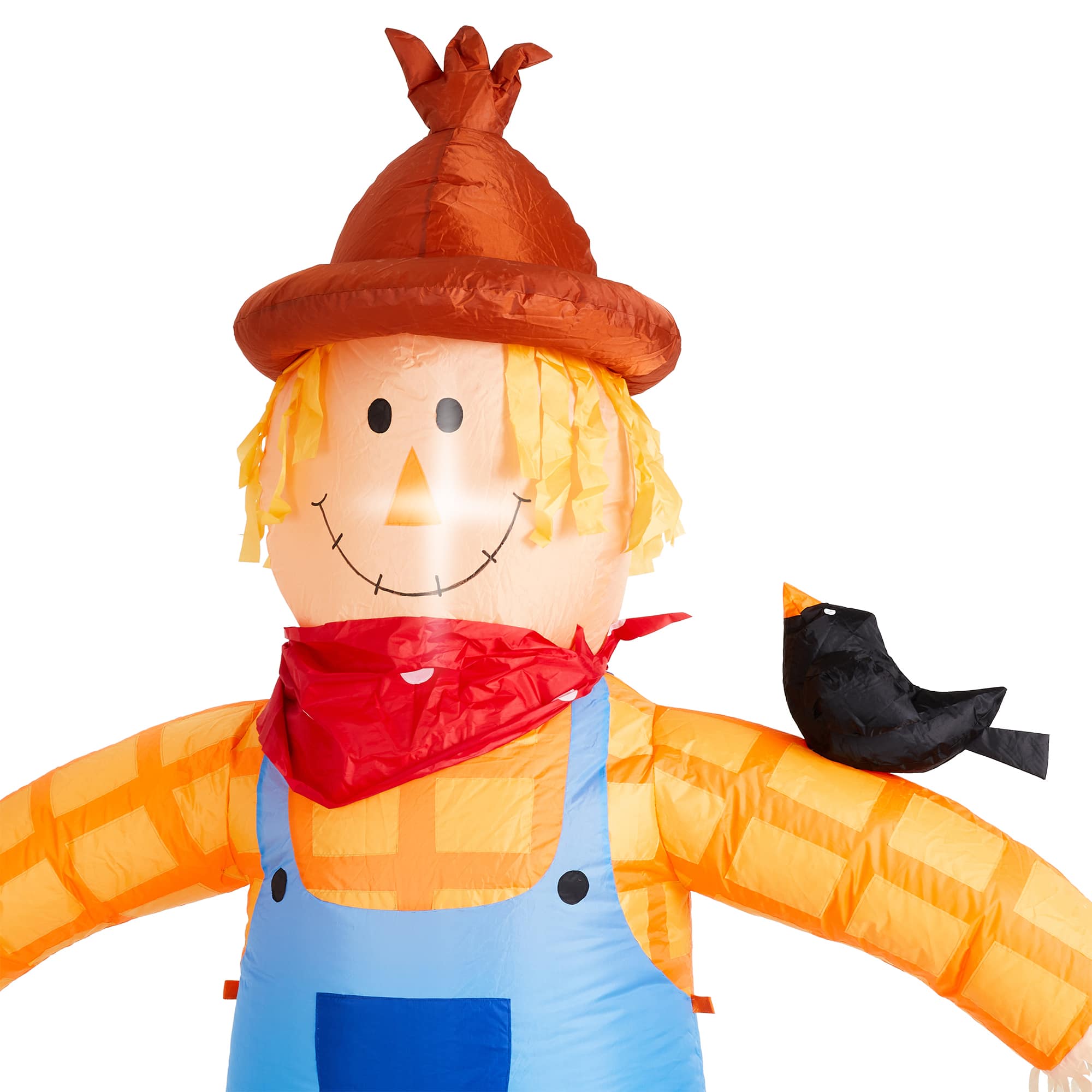 Glitzhome® 9ft. Lighted Inflatable Scarecrow Décor | Michaels