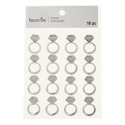 Wedding Ring Dimensional Stickers by Recollections™ Signature™ | Michaels