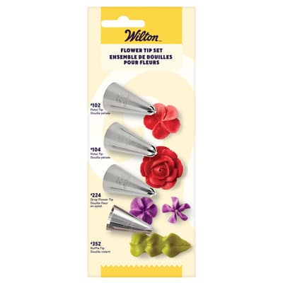 Wilton® Flower 4 Piece Tip Set | Michaels