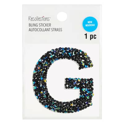 Black AB Letter Bling Sticker by Recollections® | Michaels