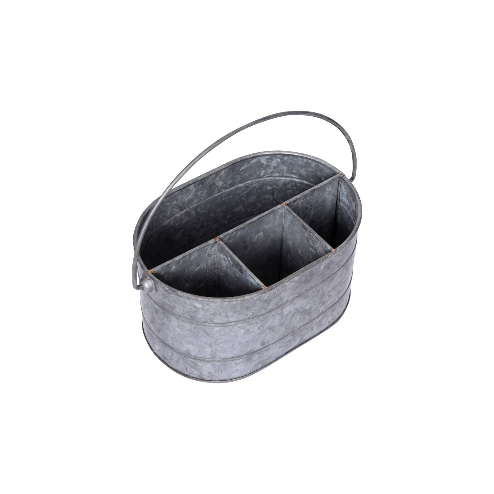Metal Bucket with 4 Compartments & Handle | Michaels