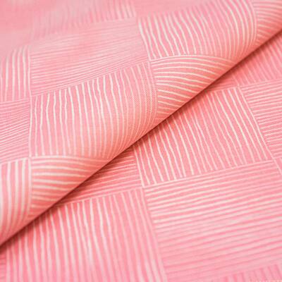 SINGER Floral Pastels Pink Stripe Cotton Fabric | Michaels