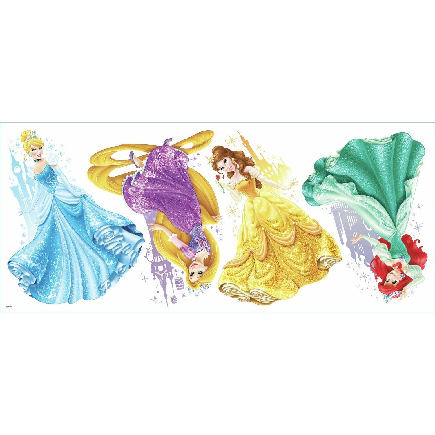 RoomMates Disney Princesses & Castles Peel & Stick Giant Wall Decals ...