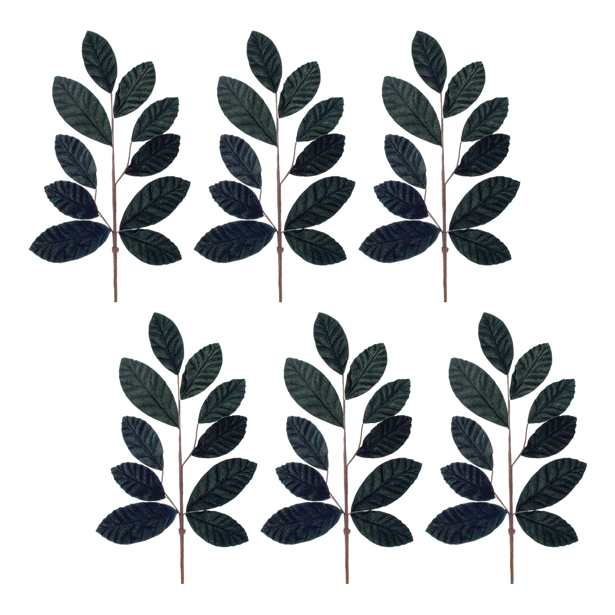 25" Forest Green Leaf Spray, 6ct. | Michaels