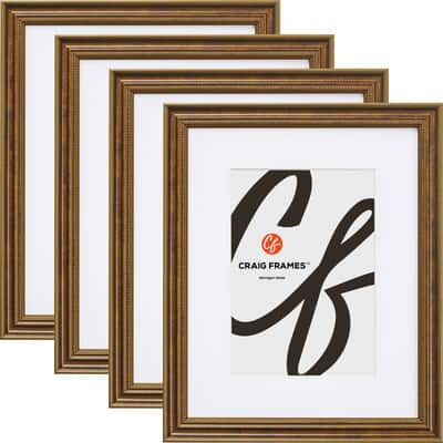 Craig Frames 4 Pack Stratton Bronze Picture Frame with Mat | Michaels