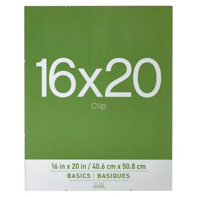 Buy in Bulk - 12 Pack: Clear 16" x 20" Clip Frame, Basics By Studio ...