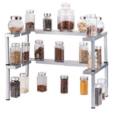 NEX™ Spicy Shelf Patented Stackable Organizer Adjustable Spice Rack ...