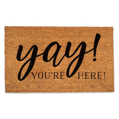 Yay! You're Here! Doormat | Michaels