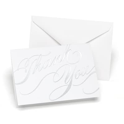 Hortense B. Hewitt Co. Unending Gratitude Silver Thank You Cards | Michaels