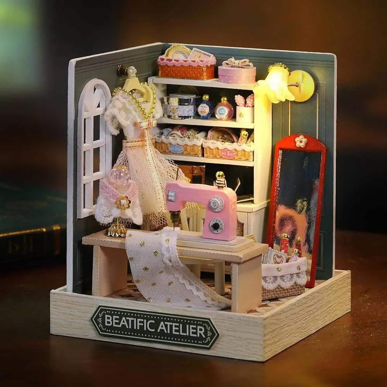 Wizardi Beatific Atelier Miniature Dollhouse Roombox Kit | Michaels