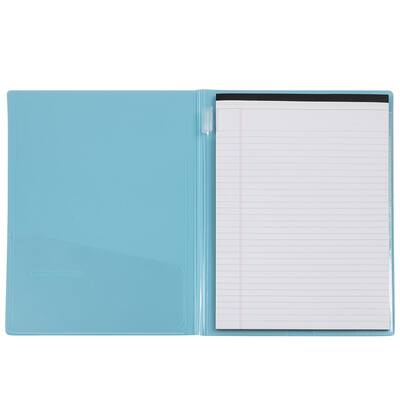 JAM Paper Plastic Padfolio, Color: Blue | Michaels