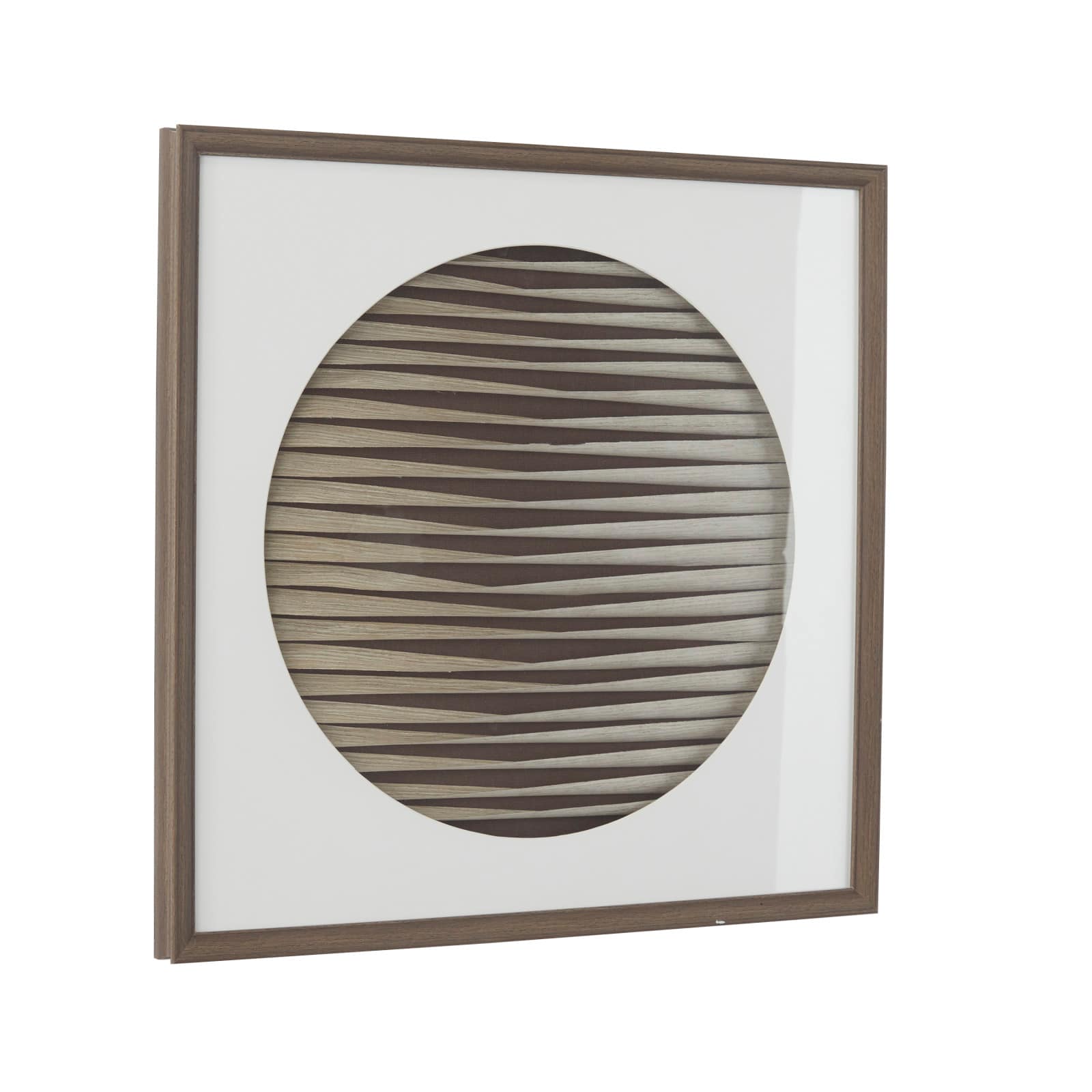 Brown Wood Contemporary Shadow Box, 24" x 2" x 24" | Accent Pieces ...