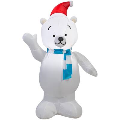 3.5ft. Airblown® Inflatable Christmas Polar Bear | Michaels
