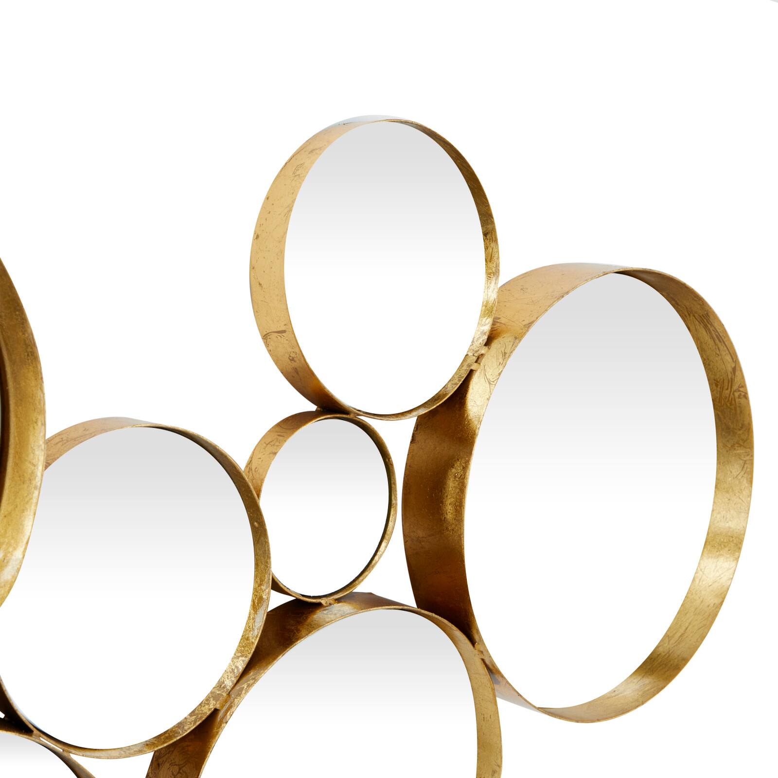 CosmoLiving by Cosmopolitan Gold Metal Modern Wall Mirror, 21" x 54 ...