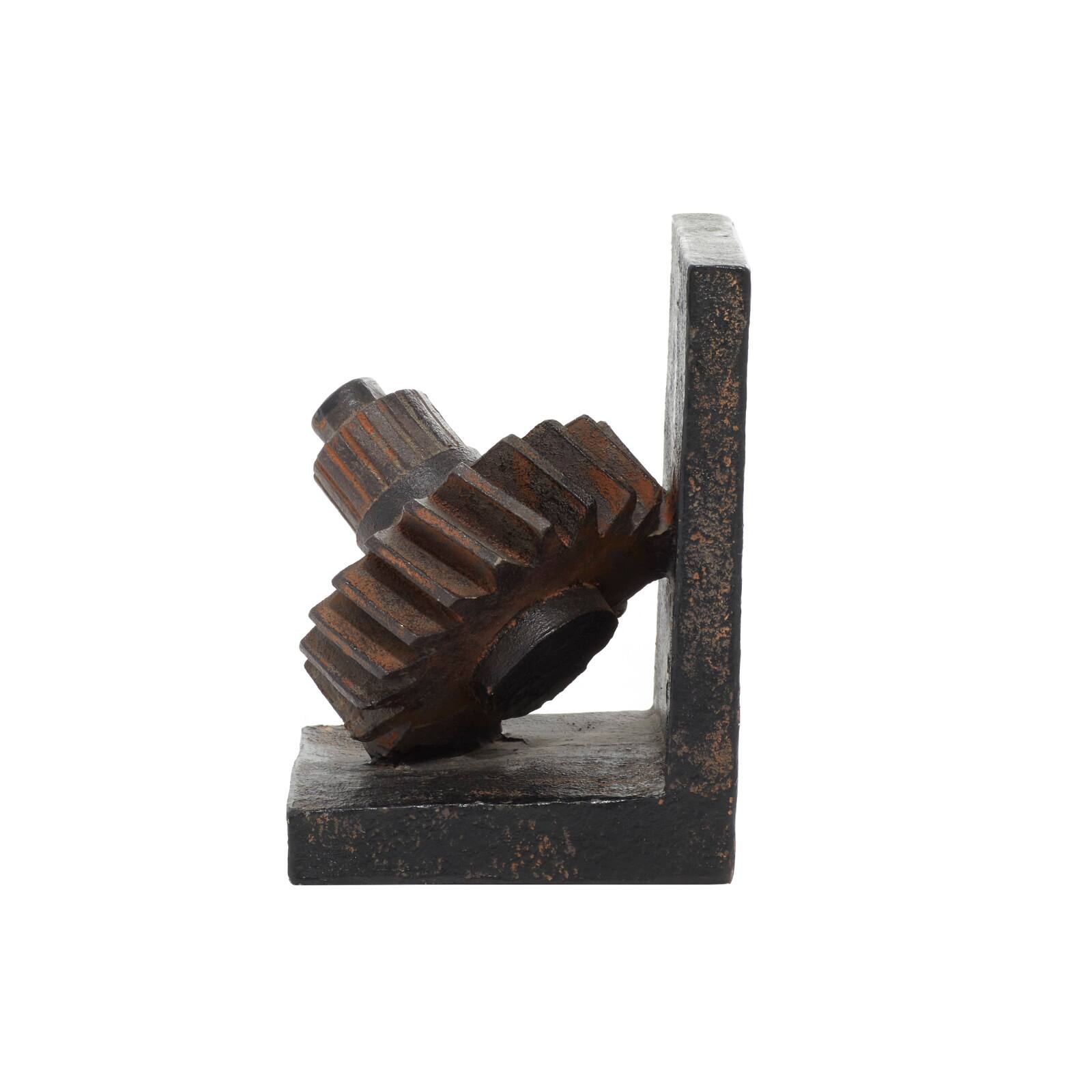 Brown Industrial Gear Bookends Set | Michaels