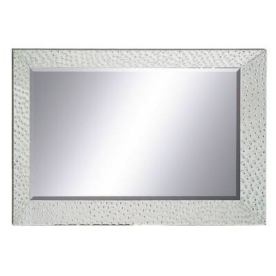 46" Clear Modern Wood Wall Mirror | Michaels