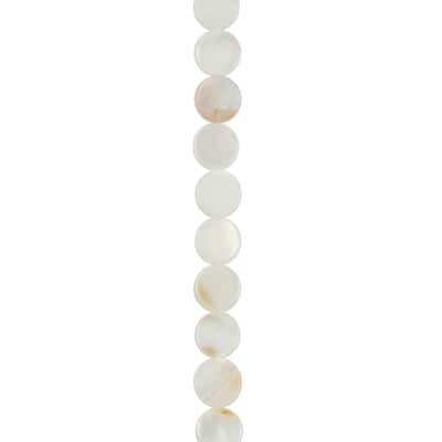9.5mm White Disk Shell Beads by Bead Landing™ | Michaels