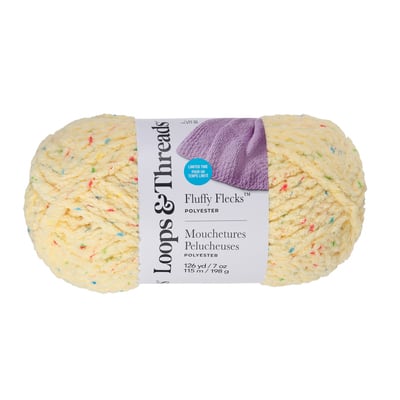 Fluffy Flecks™ Yarn by Loops & Threads® | Michaels