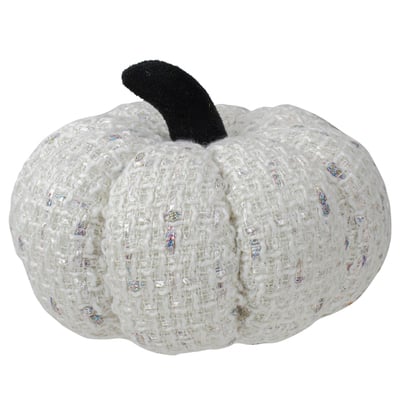 5" Ivory Knitted Fall Harvest Tabletop Pumpkin | Michaels