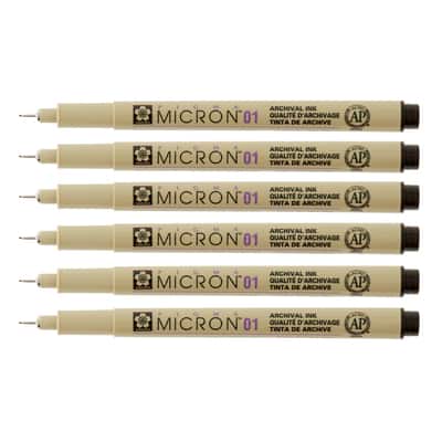 Buy in Bulk - 6 Packs: 6 ct. (36 total) Pigma® Micron™ 01 Fine Line ...