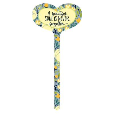 15" Aluminum A Beautiful Soul Remembrance Marker Garden Stake | Michaels