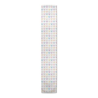 72" Poly Twill Be Mine Candy Hearts Table Runner | Michaels