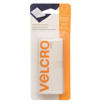 VELCRO® Brand Sticky Back for Fabrics White Rectangle Fastener | Michaels