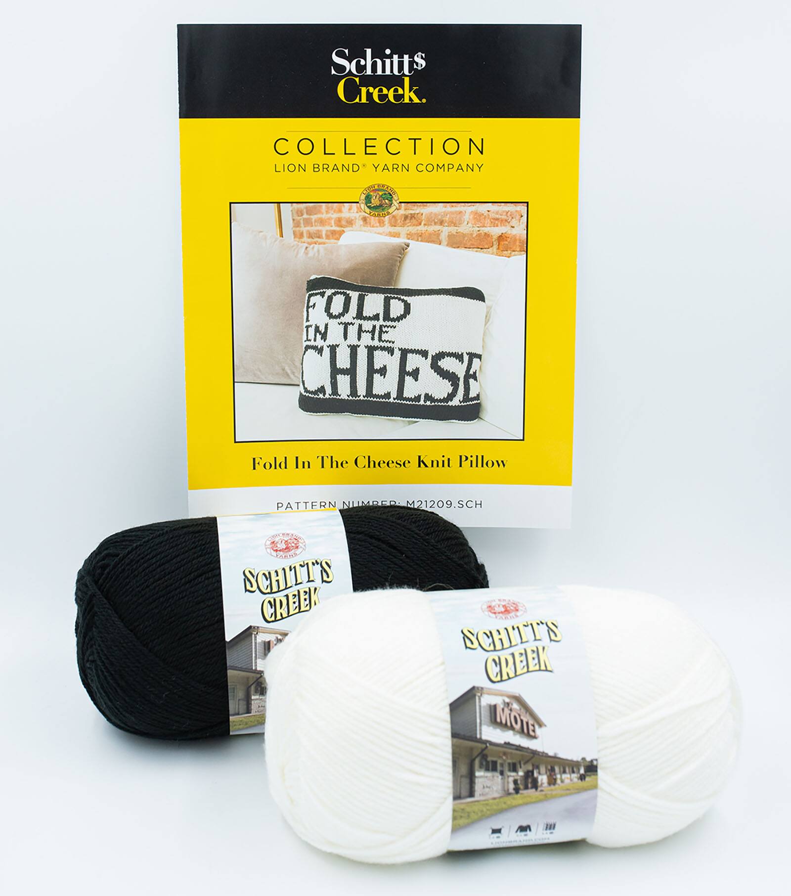Lion Brand® Schitt's Creek Fold in the Cheese Pillow Knit Yarn Bundle ...