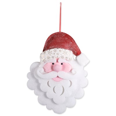 DII® Hanging Foam Santa with Red Hat | Michaels