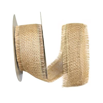 JAM Paper 2.5" x 25yd. Burlap Ribbon | Michaels