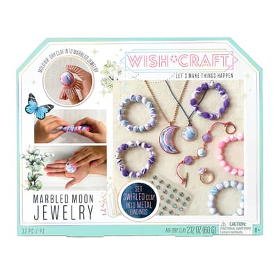 Wish Craft™ Marbled Moon Phase Jewelry Craft Kit | Michaels