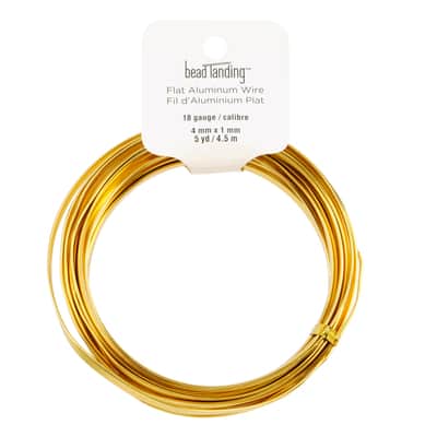 18 Gauge Gold Flat Wire by Bead Landing™ | Michaels