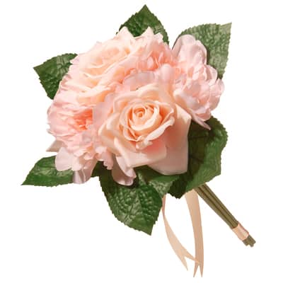 12" Peach Rose & Peony Bundle | Michaels