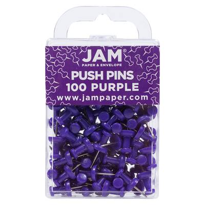 JAM Paper Colorful Standard Push Pins, 100ct. | Michaels