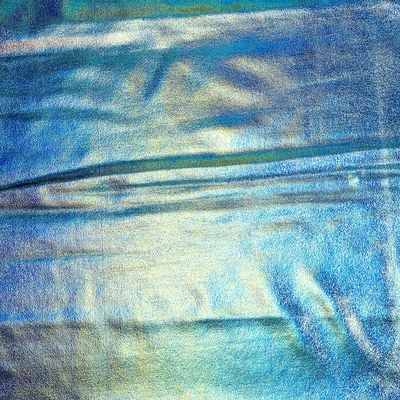 Cosplay by Yaya Han Light Blue Oil Slick 4-Way Stretch Jersey Fabric ...