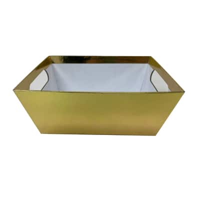 9" Gold Paperboard Gift Basket by Celebrate It™ | Michaels