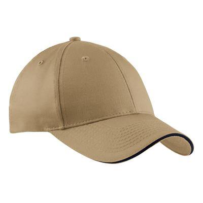 Port & Company® Sandwich Bill Cap, Color: Khaki/Navy | Michaels