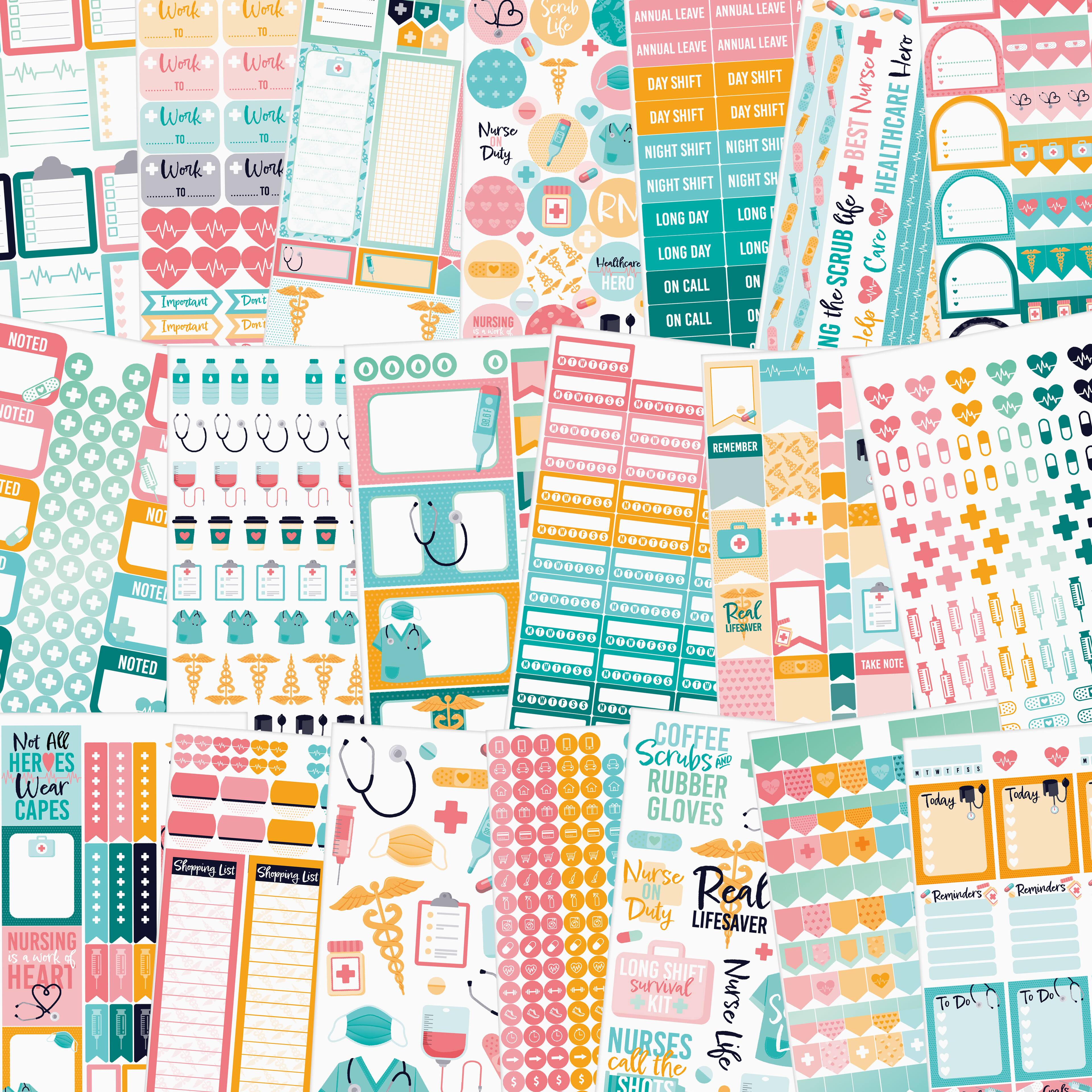 Scrub Life Planner Sticker Book by Recollections™ | Michaels