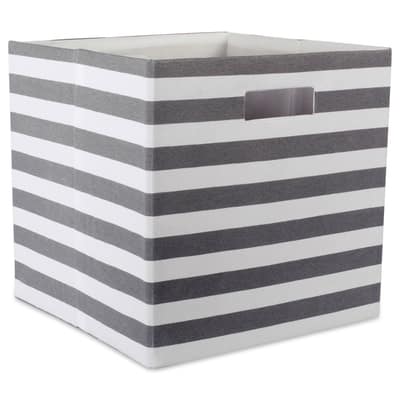 DII® Striped Square Storage Cube | Michaels