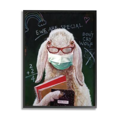 Stupell Industries Sheep School Portrait Black Framed Wall Art | Michaels