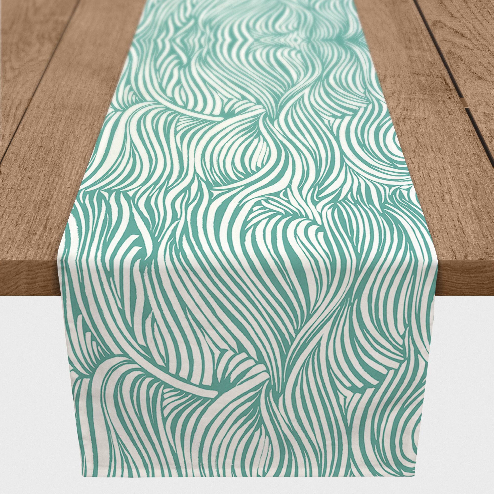 Wave Print Outdoor Table Runner | Michaels